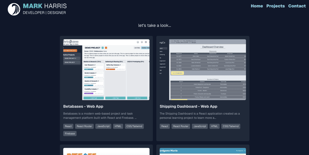 MarkH Website Design & Marketing - Portfolio